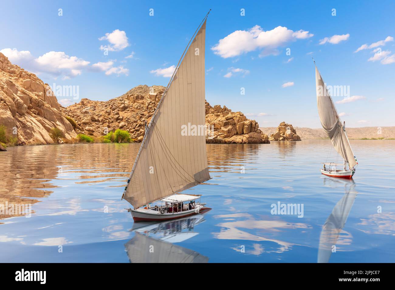 sailboat, nile river, felucca, sailboats, sailing, sailing boat ...