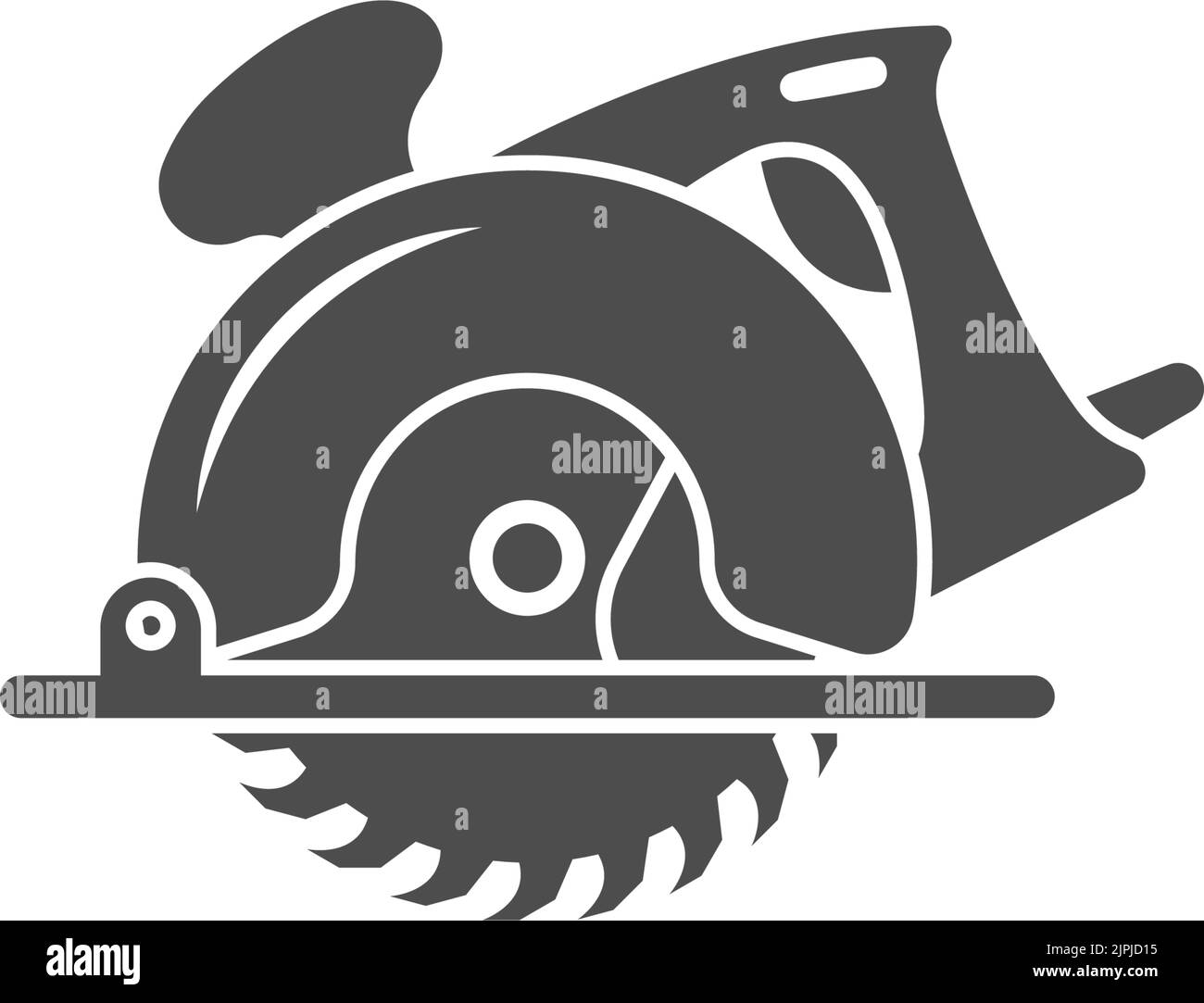 A metal saw icon isolated on a white background Stock Vector Image ...