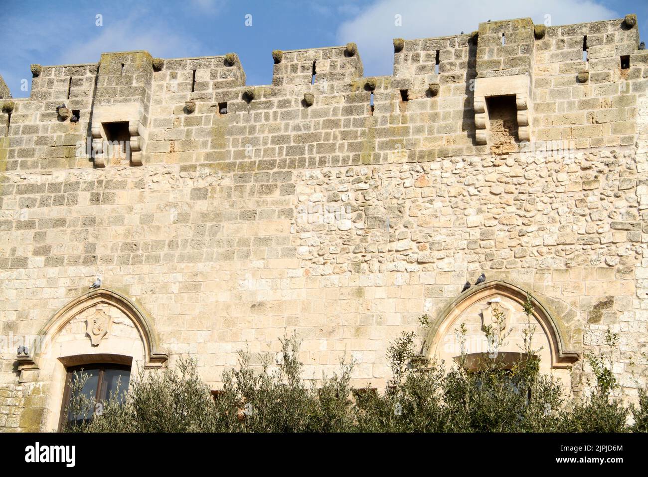 Carovigno, Italy. Exterior view of the 14th century castle (Il Castello ...