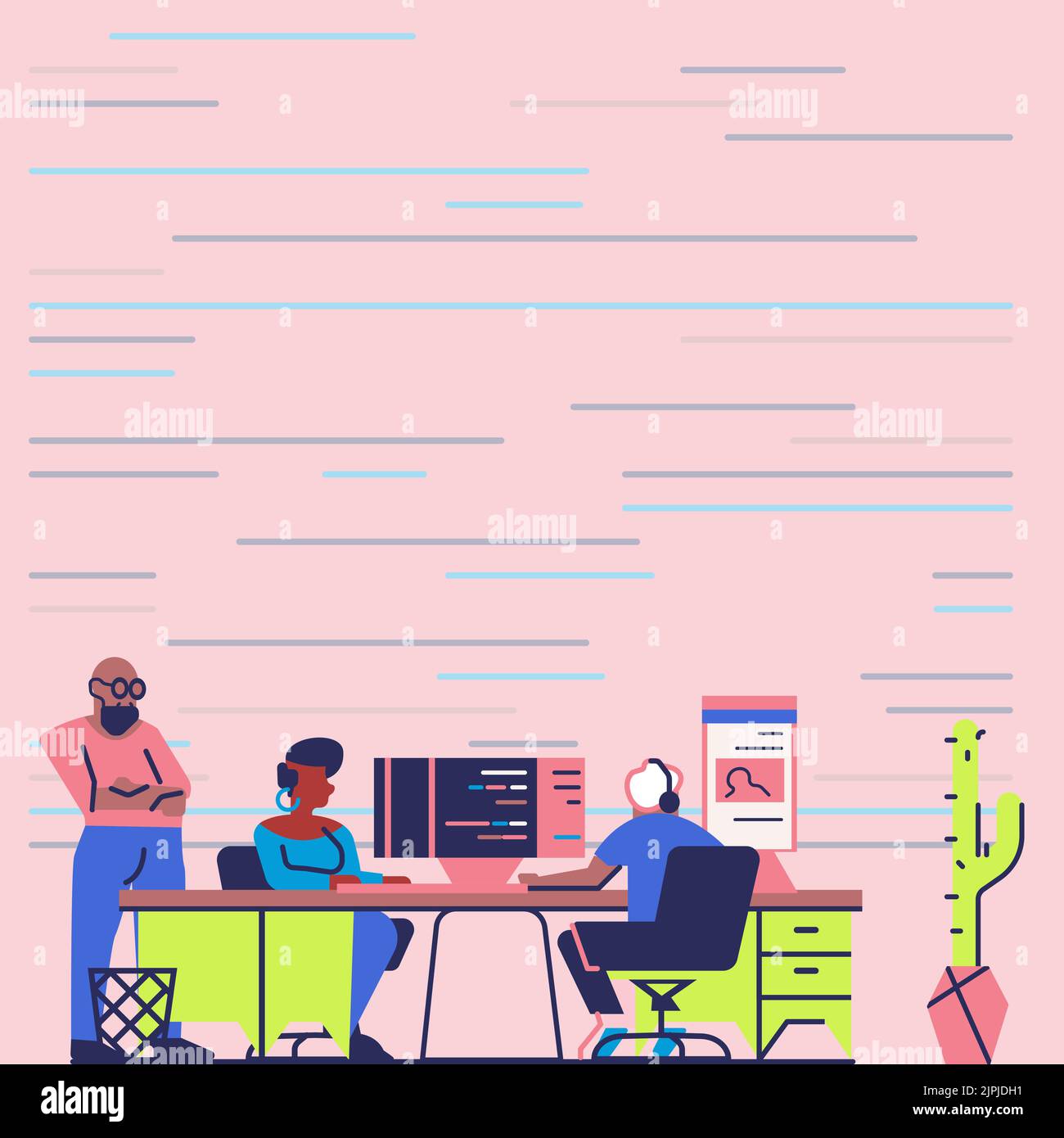 Abstract Online Conference Discussion, Digital Classroom Ideas, Virtual ...