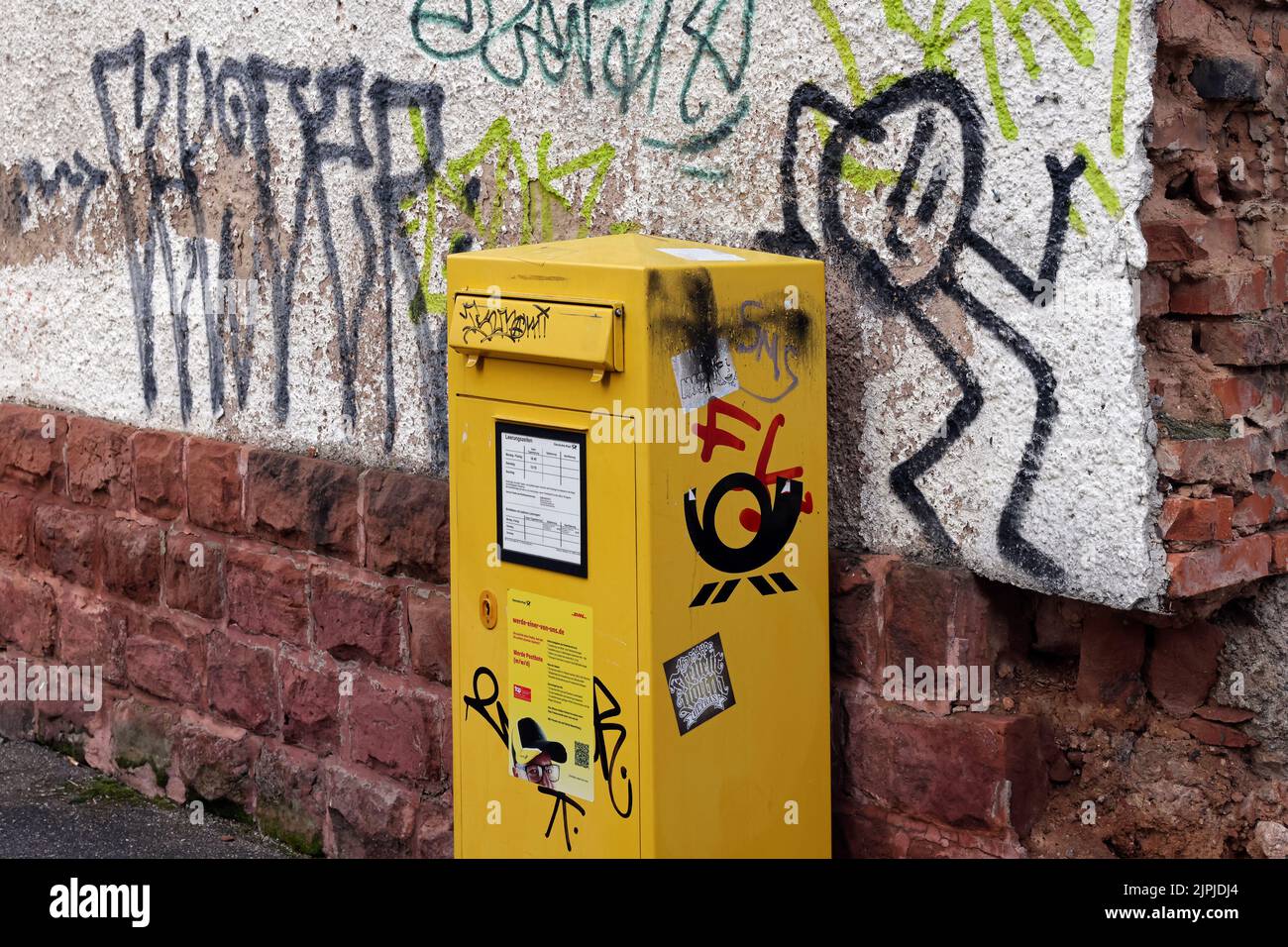 mail, mailbox, graffiti, deutsche post, mails, mailboxs, graffitis ...