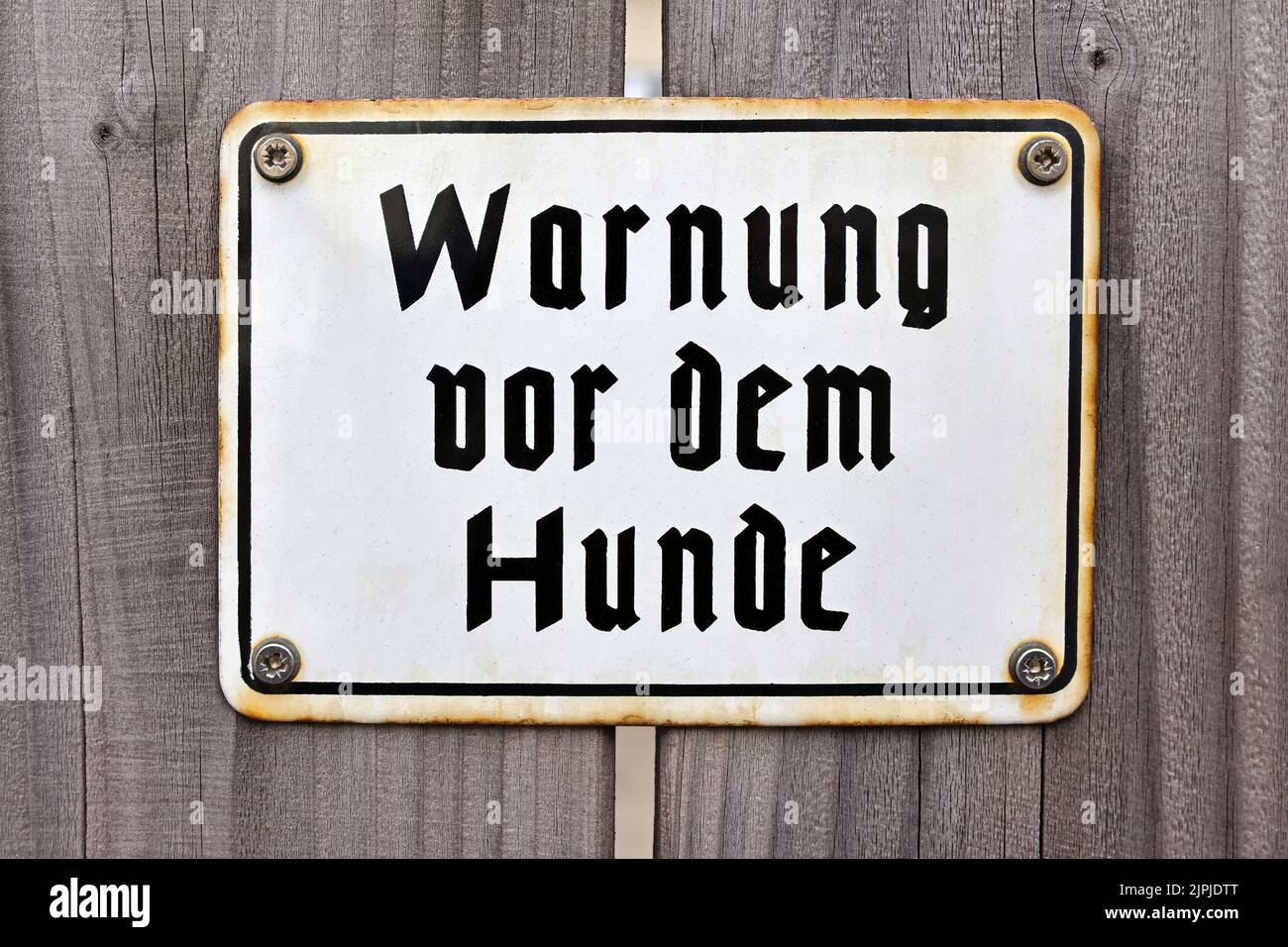 Warning before the dogs hi-res stock photography and images - Alamy