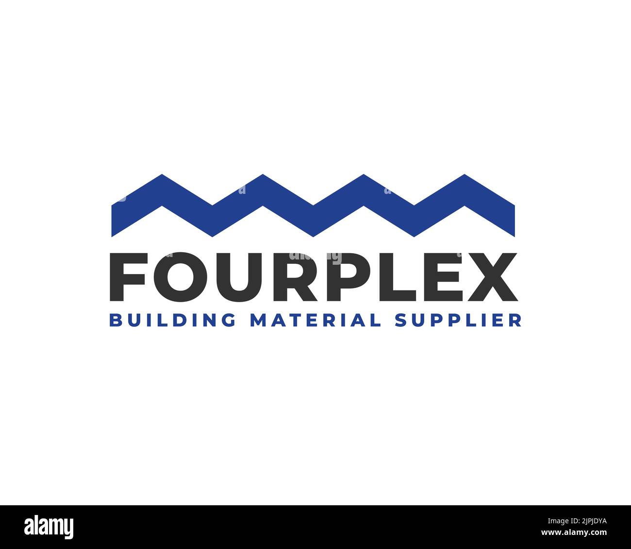 A vector of a logo idea for Fourplex building material supplier on the ...