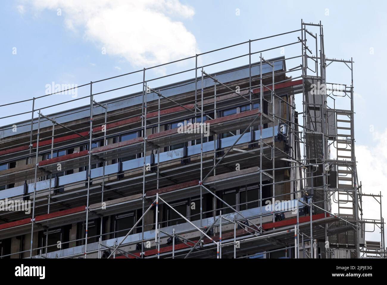 office building, superstructure, scaffolding, office buildings, service ...