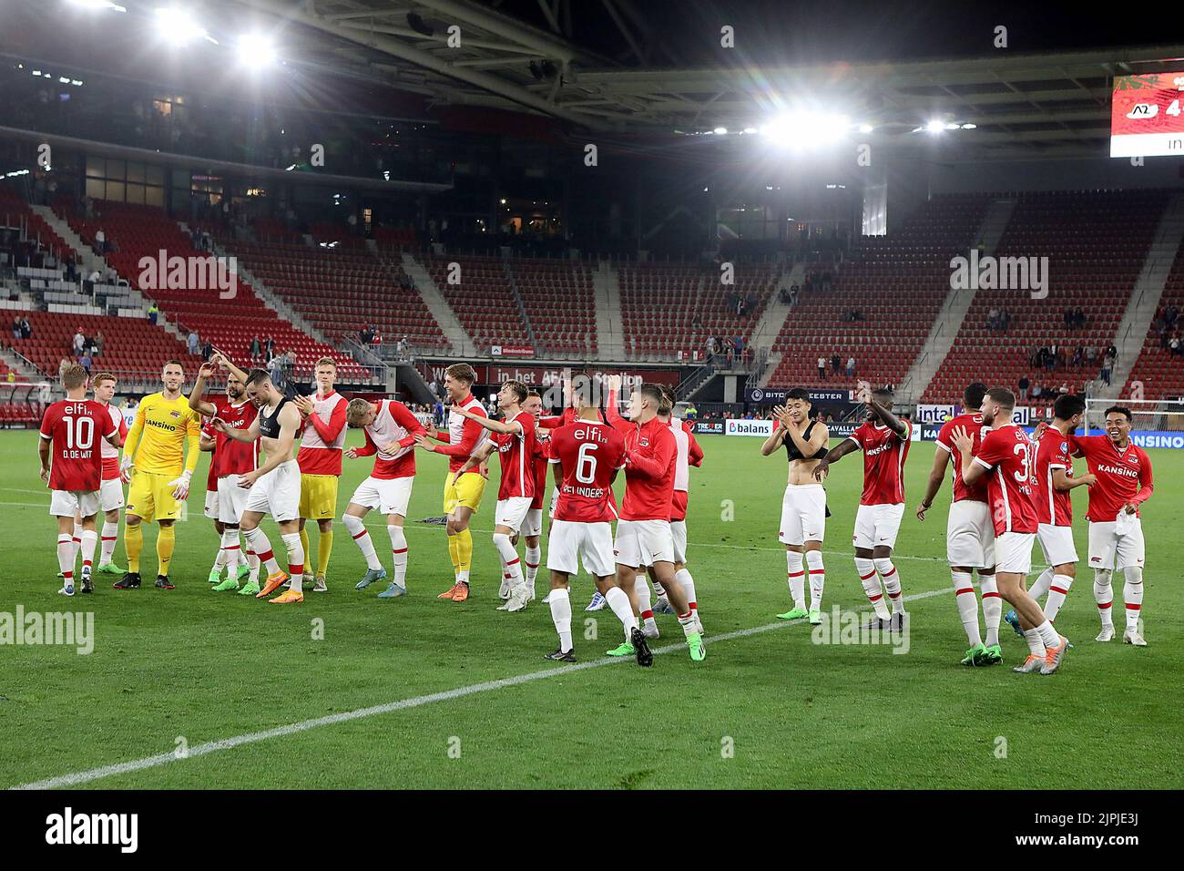 ALKMAAR - 18-08-2022, AFAS Stadium, season 2022 / 2023 , UEFA Europa Conference League play offs ...