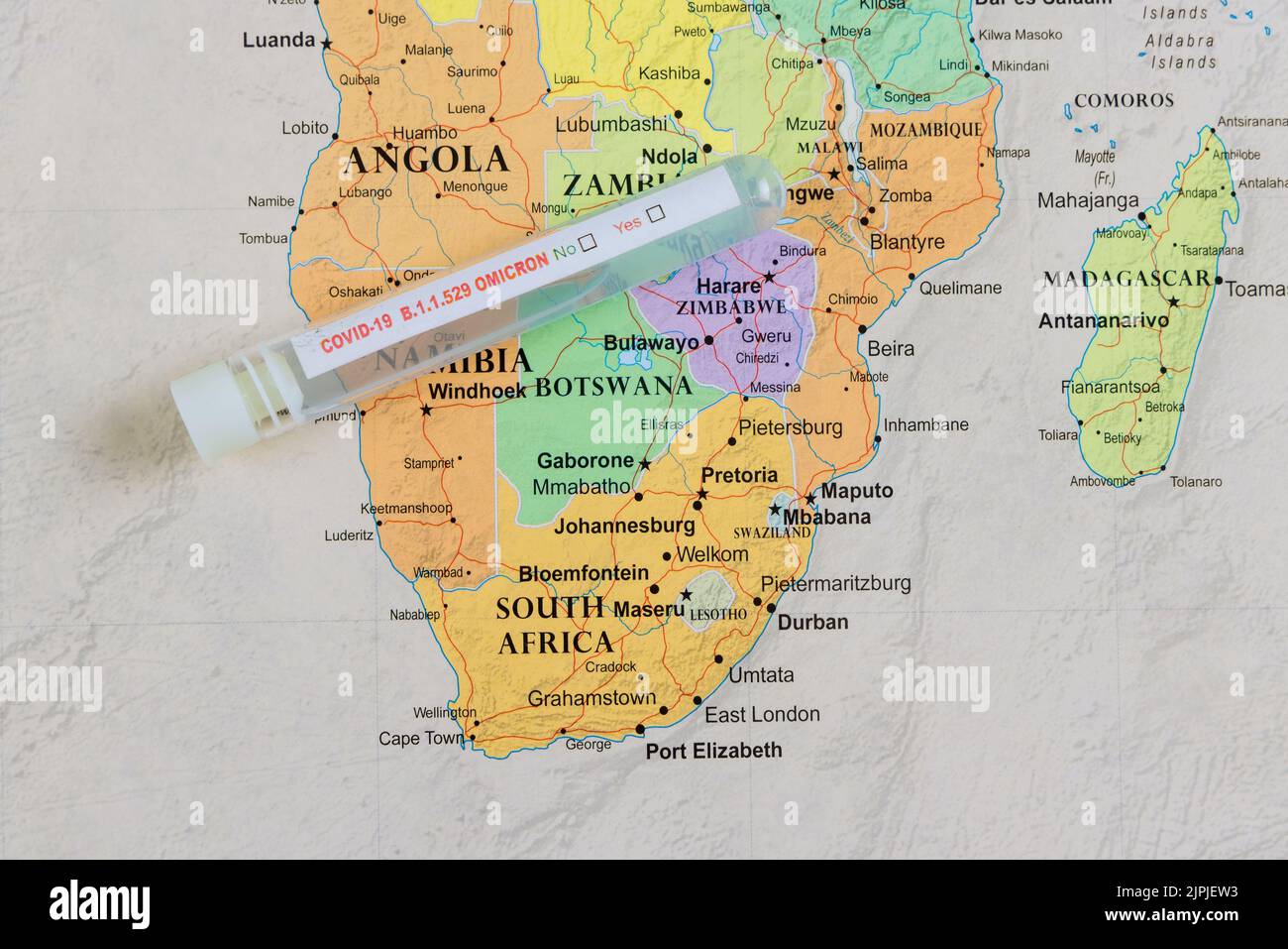 africa, outbreak, omicron, corona-variante, african, outbreaks Stock ...