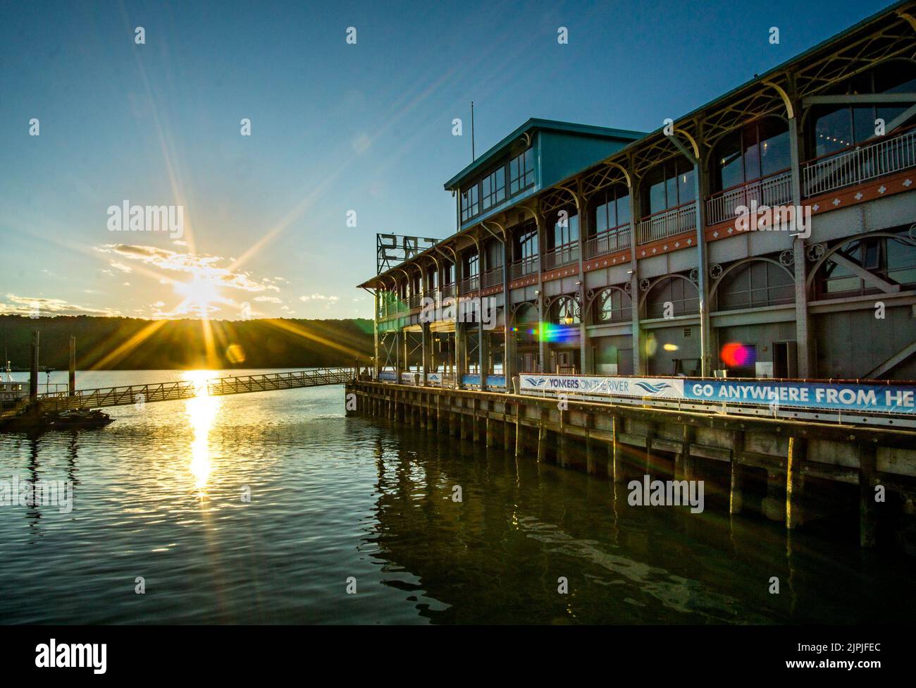 Yonkers, NY - Aug 13, 2022 Landscape view of the iconic Yonkers ...