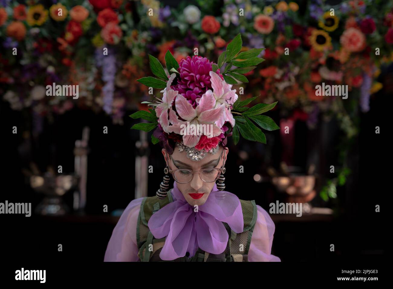 London, UK. 18th August 2022. London Colour Walk at Old Spitalfields ...