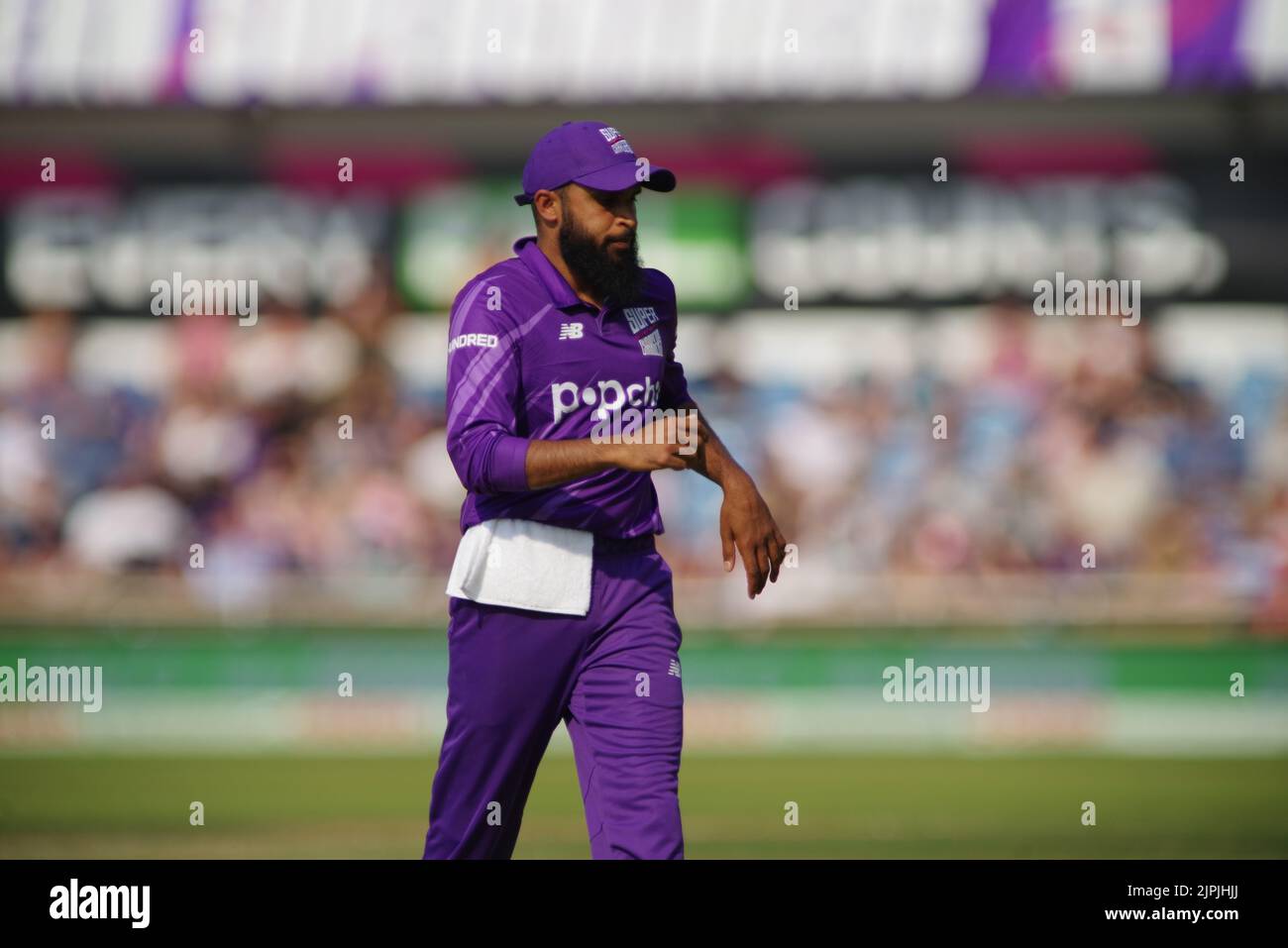 Leeds, England, 14 August 2022. Adil Rashid playing for Northern ...