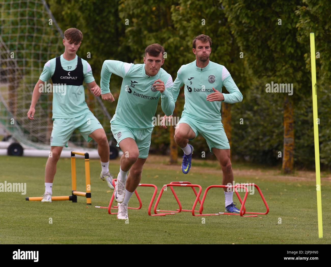 East mains ormiston tranent east lothian scotland hibs trio l r oscar ...