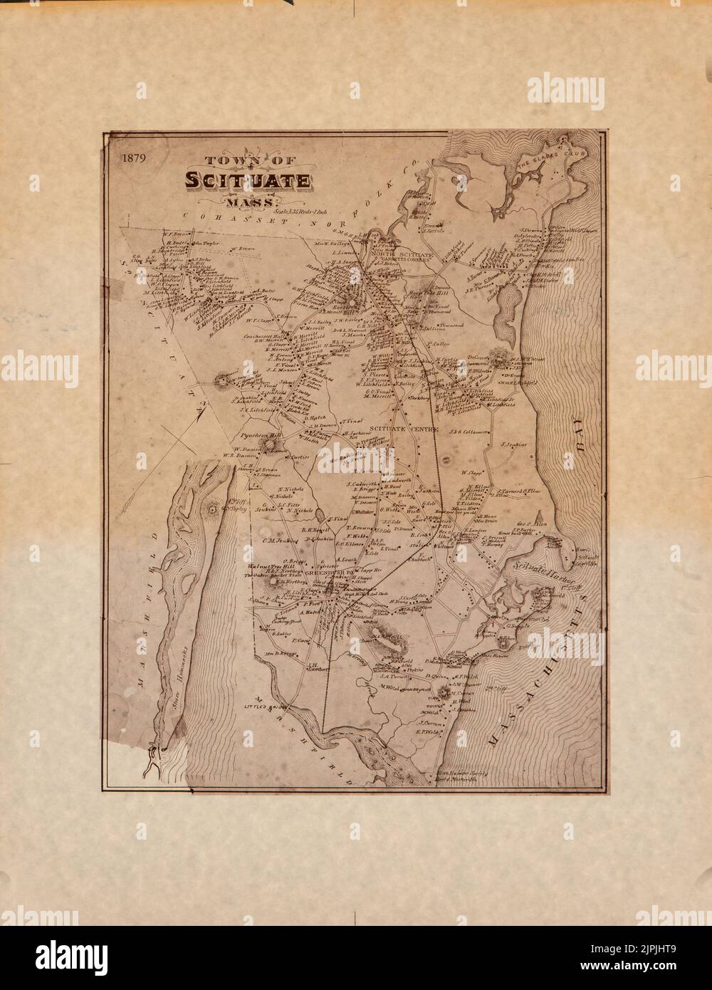 Scituate massachusetts map hi-res stock photography and images - Alamy