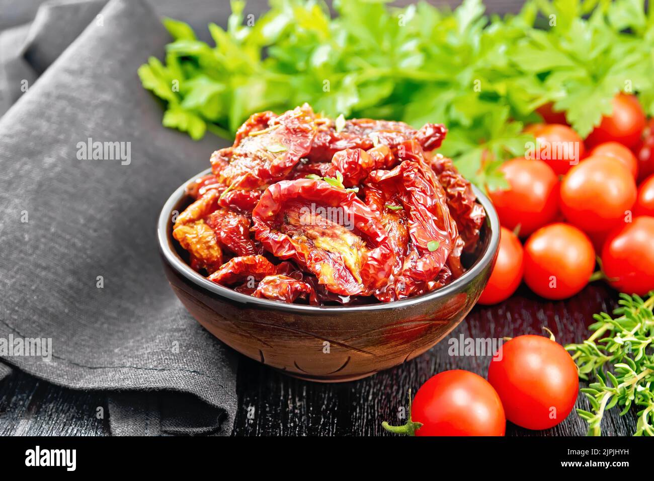 dried tomato, dried tomatos Stock Photo - Alamy