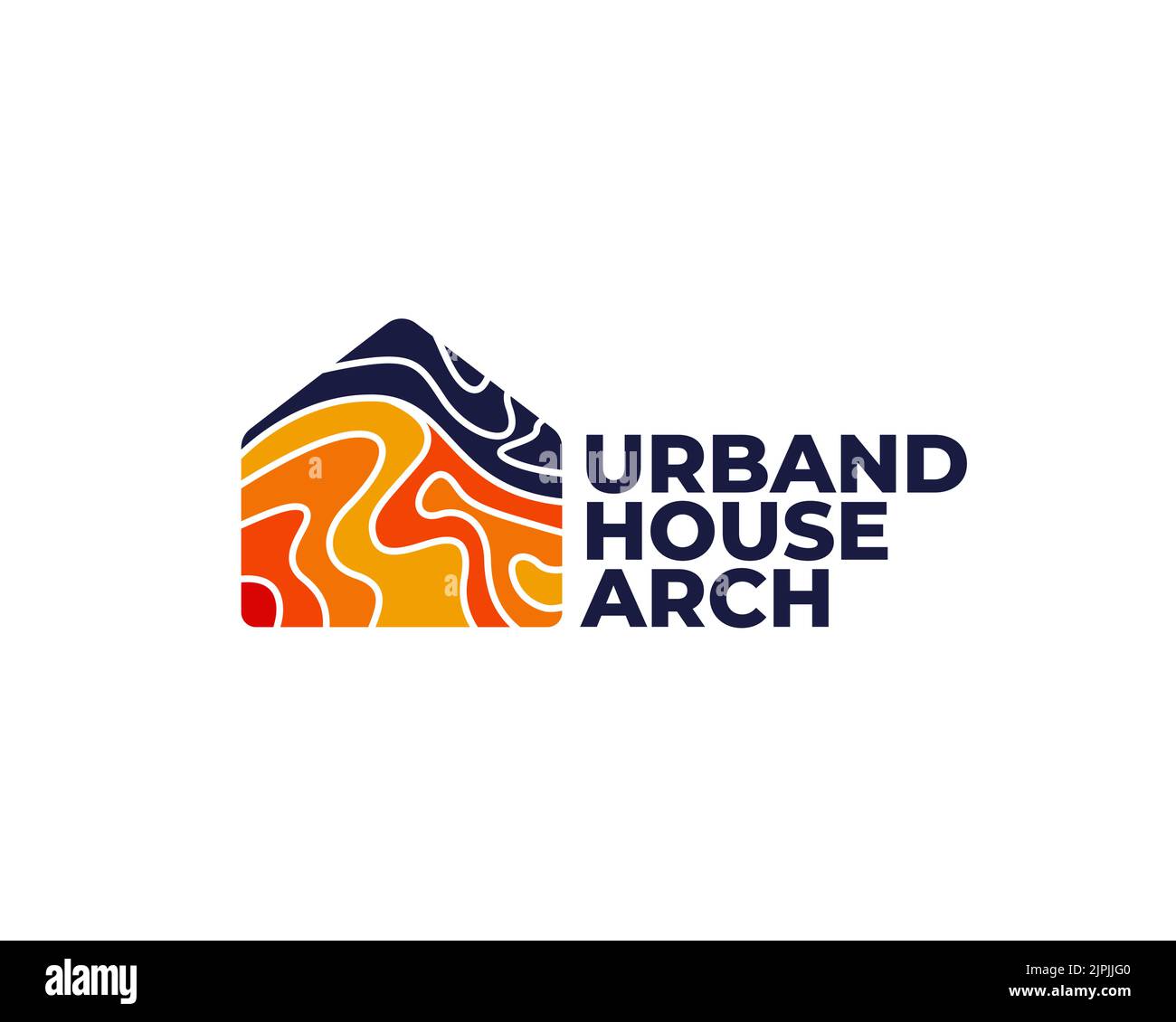 A creative logo with 'Urband House Arch' text on a white background ...