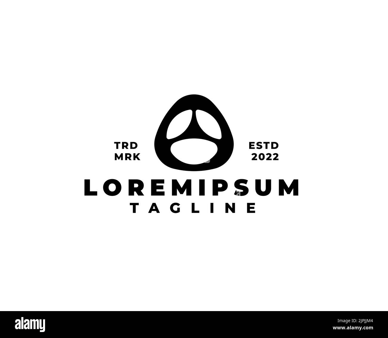 A creative ball logo with 'Lorem Ipsum' text on a white background ...