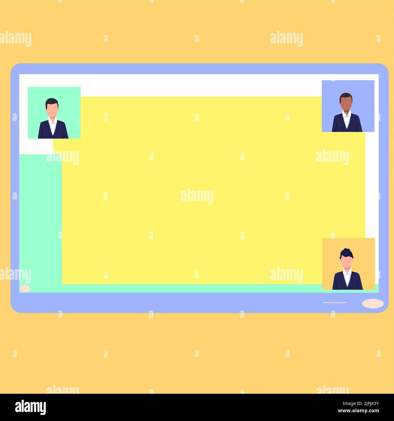 Illustration Of Couple Presenting New Amazing Ideas Holding Notes ...