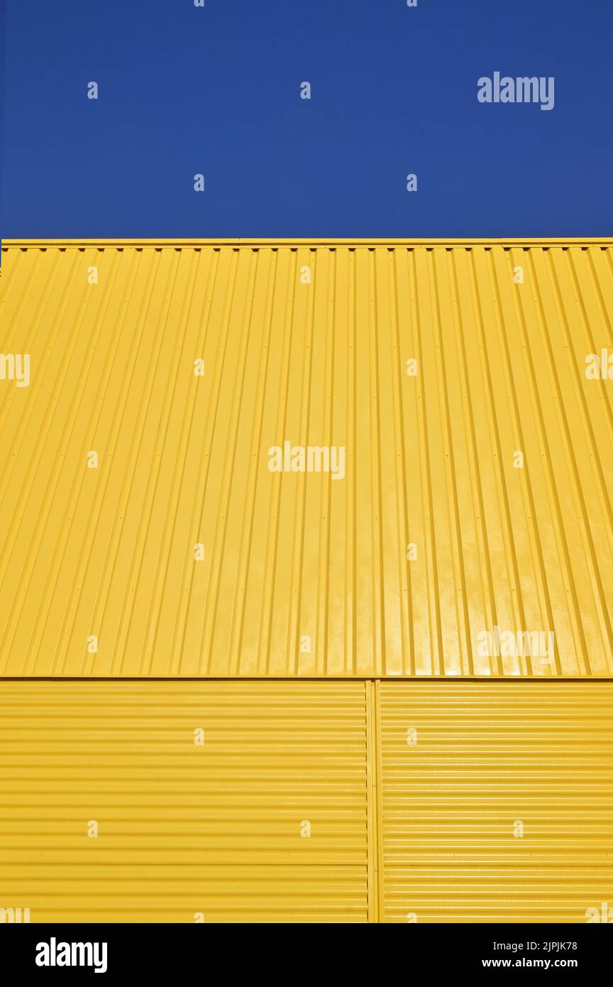 sky, blue, yellow, roof, heaven, skies, blues, yellows, roofs Stock ...