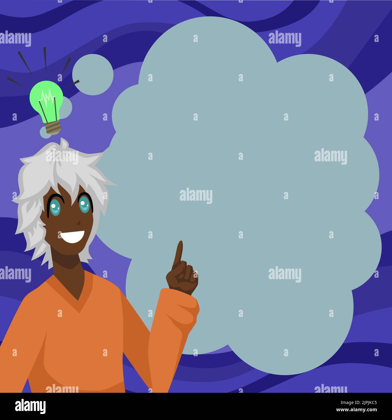 Boy Thinking Important Messages And Presenting Them. Man Reasoning ...