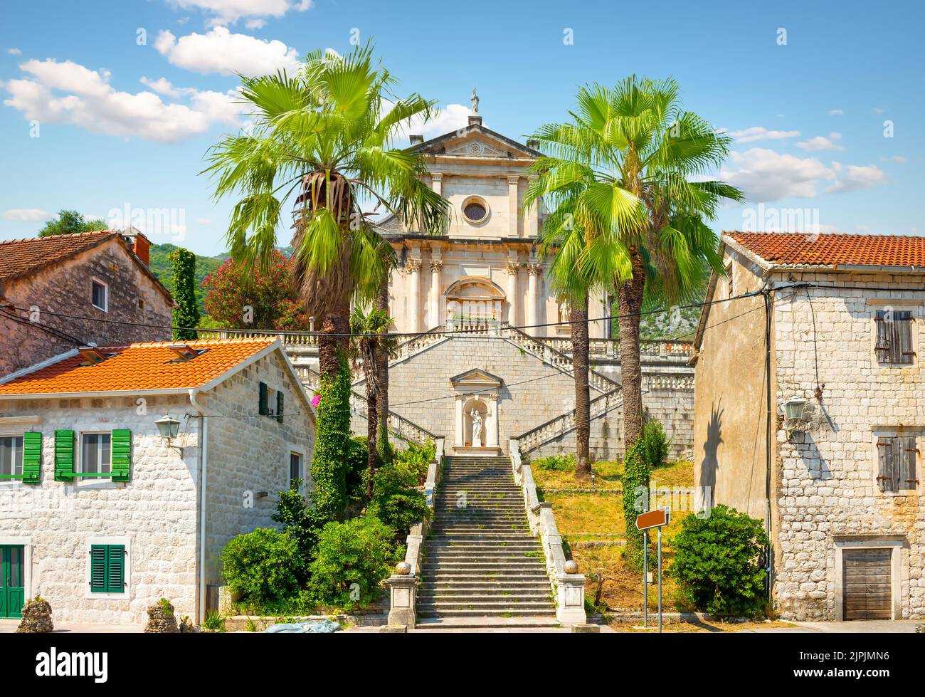 our lady temple, prcanj Stock Photo - Alamy