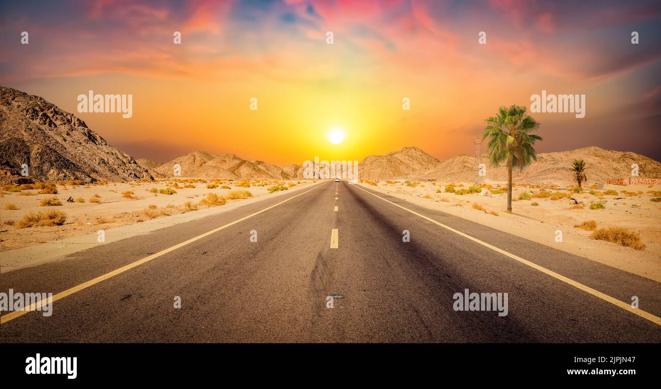 sunset, egypt, road, sunsets, egyptian, egypts, roads, street, streets ...