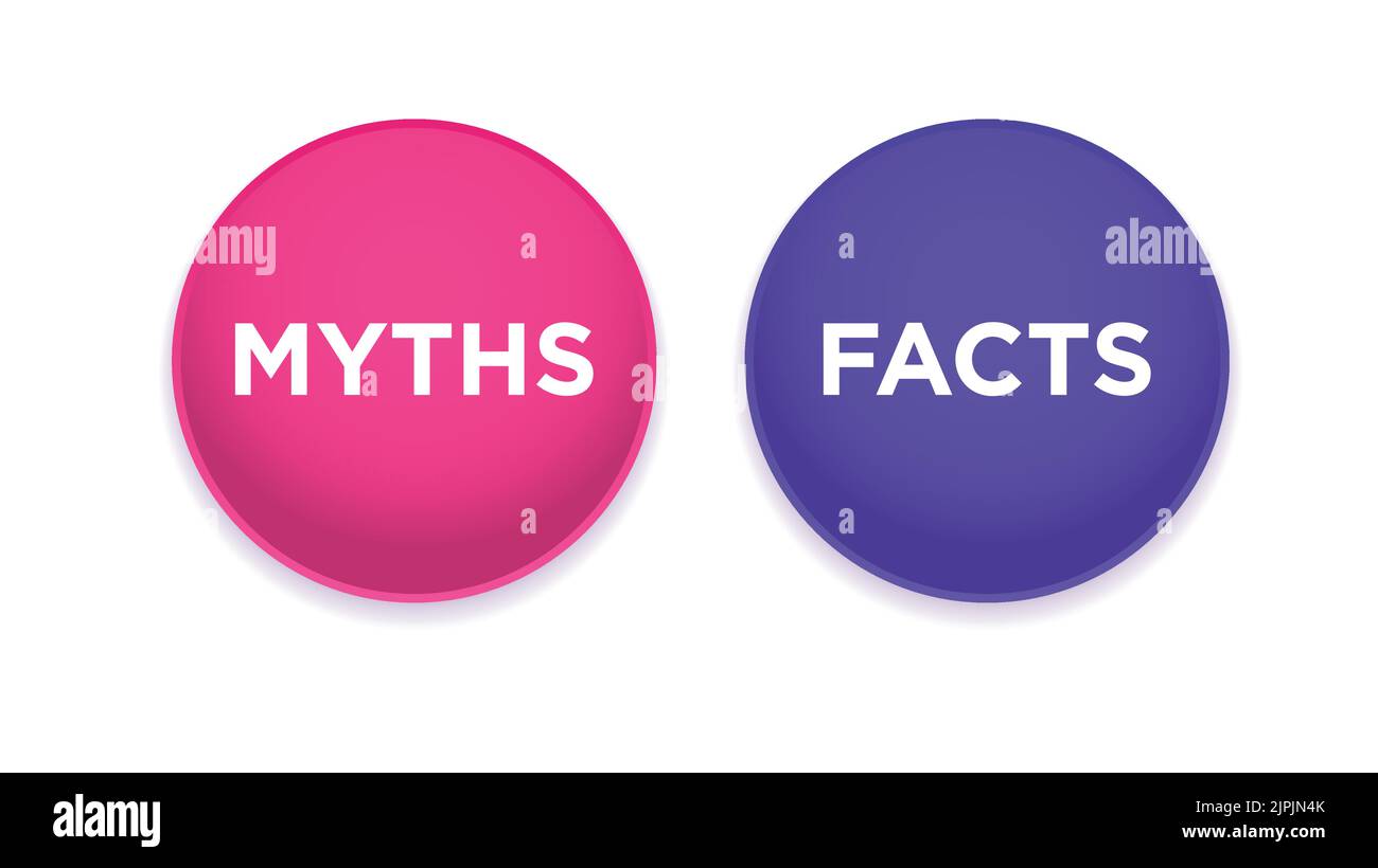 Myths vs facts. Vector illustration Stock Vector Image & Art - Alamy