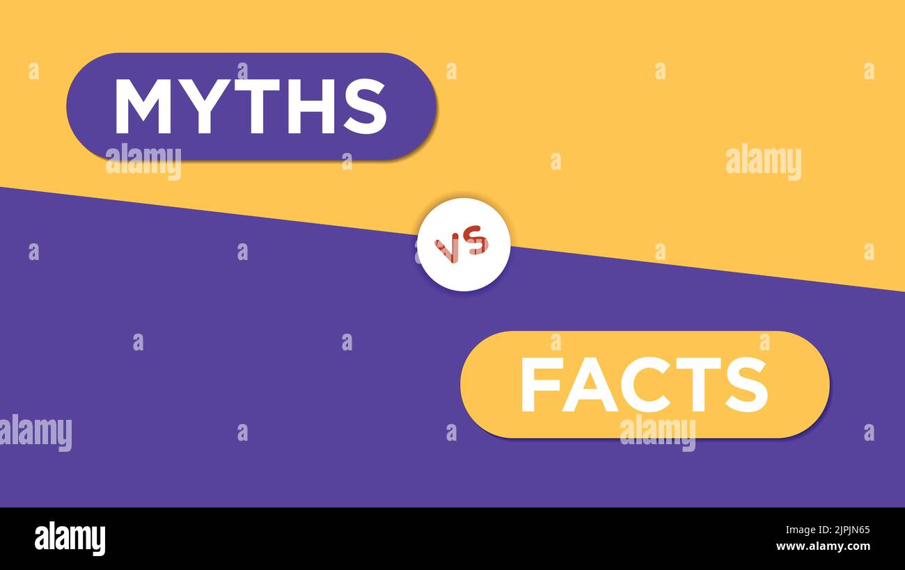 Myths vs facts. Vector illustration Stock Vector Image & Art - Alamy