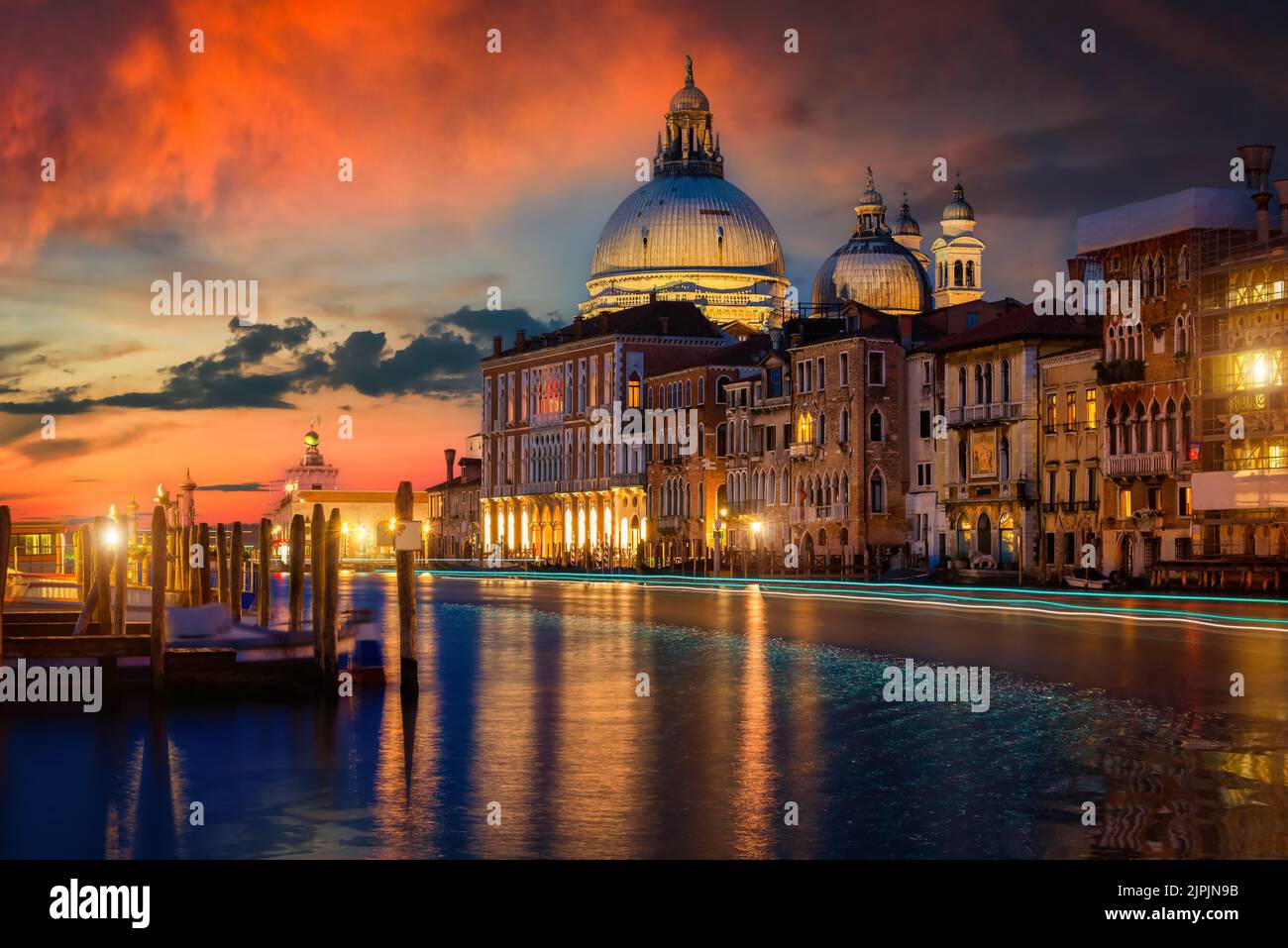 sunset, venice, grand canal, sunsets, venices, grand canals Stock Photo ...
