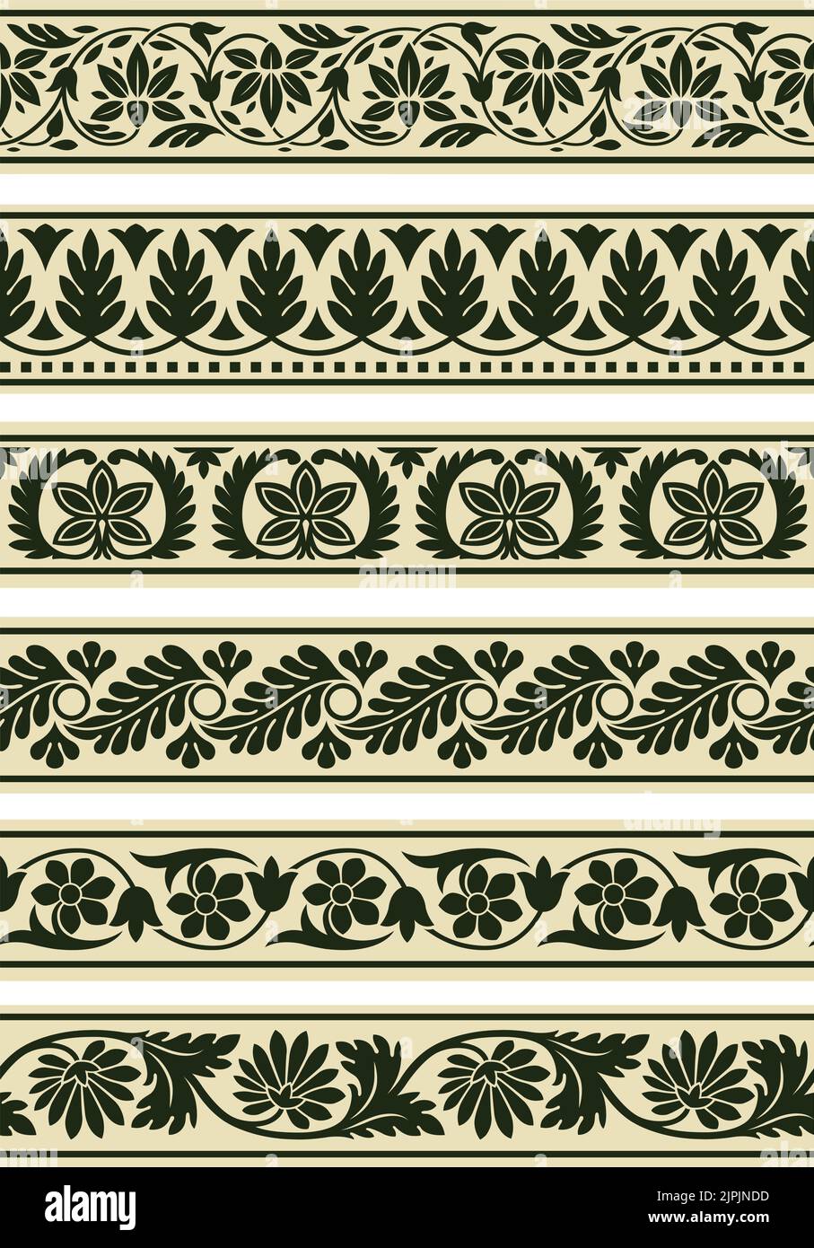 Indian border pattern hi-res stock photography and images - Alamy