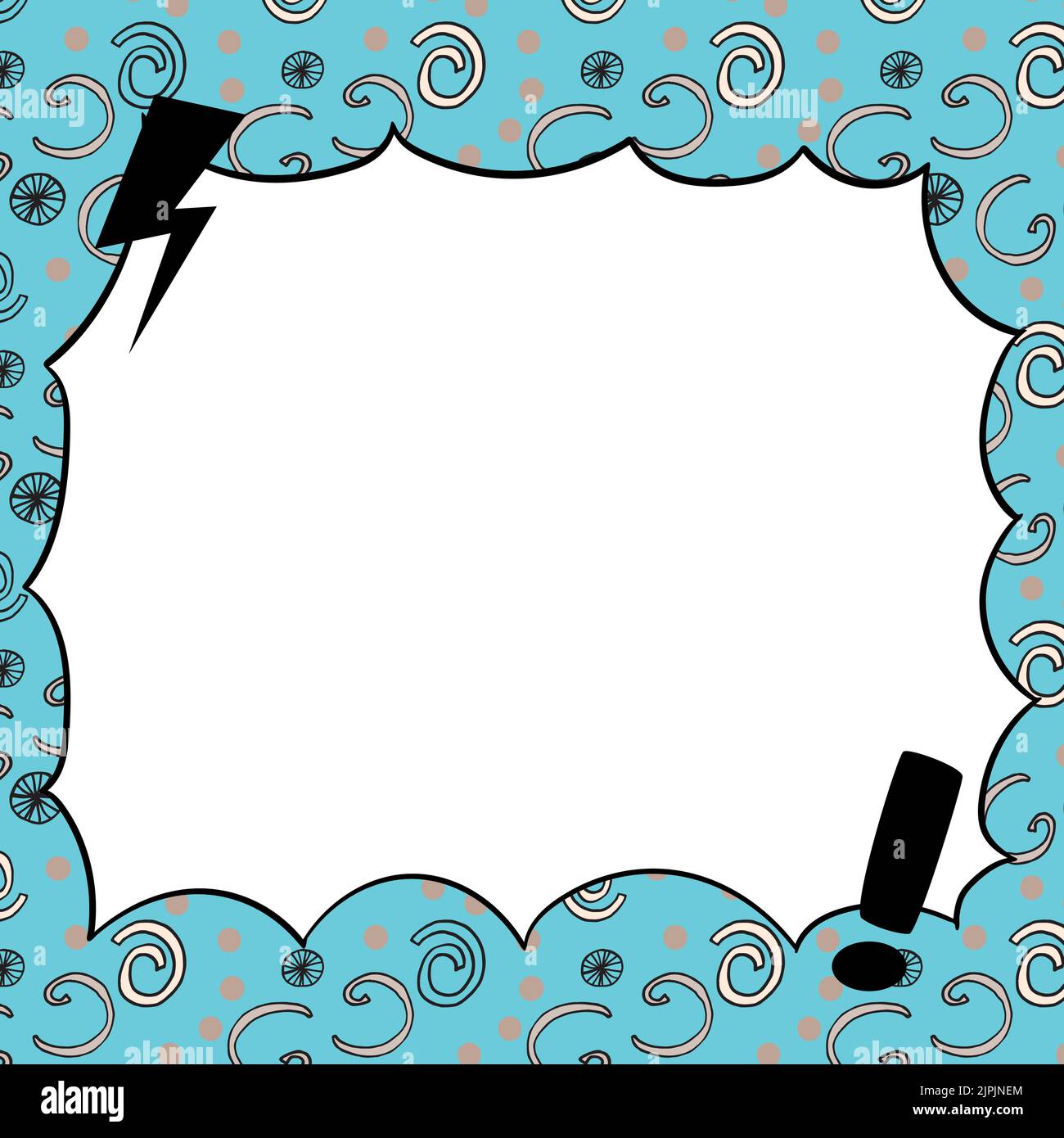 Comics Design Frames. Beautiful Photo Frame Set With Boom Bubbles For ...