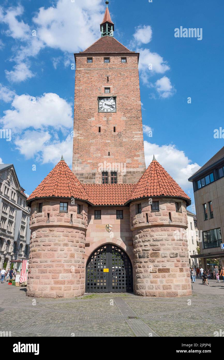 nuremberg, white tower, nurembergs, white towers Stock Photo - Alamy