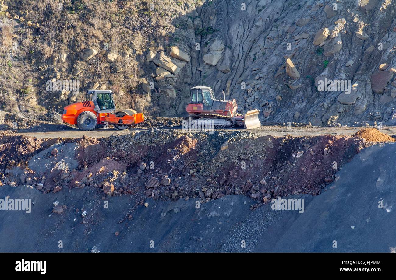 construction vehicle, quarry, construction vehicles, quarries Stock ...