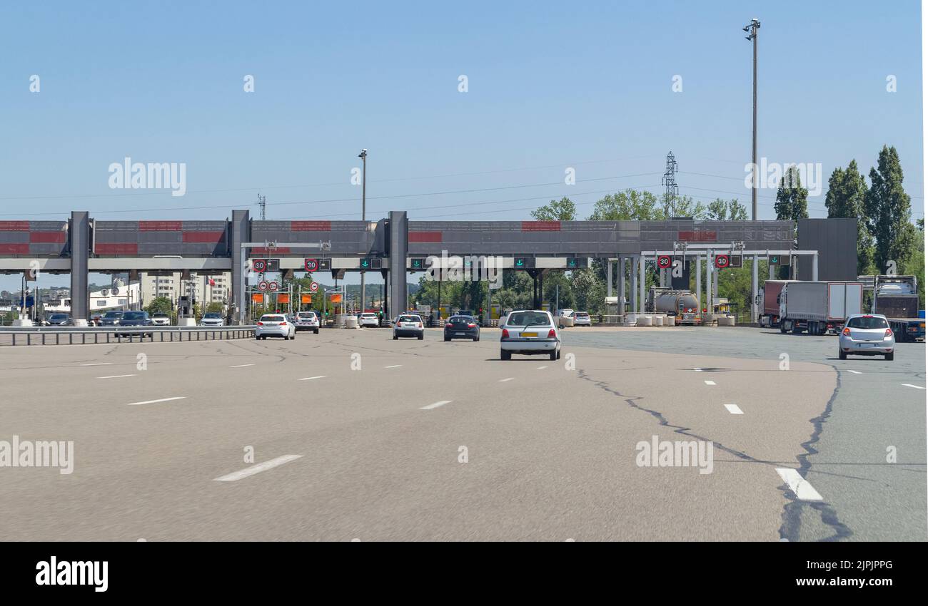 Highway France Toll Gate Highways Motorway Motorways Frances