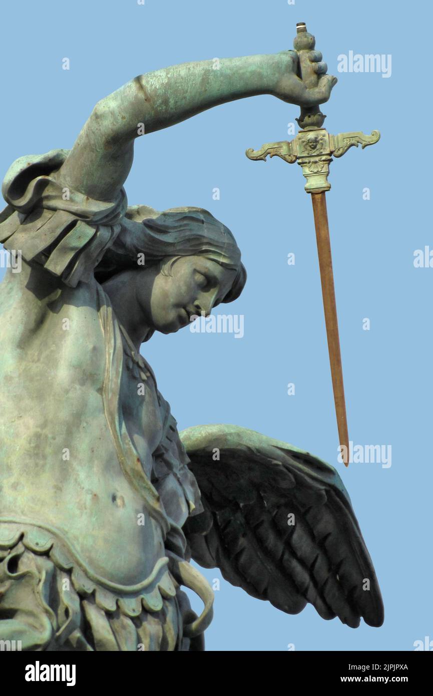 Angel with sword hi-res stock photography and images - Alamy