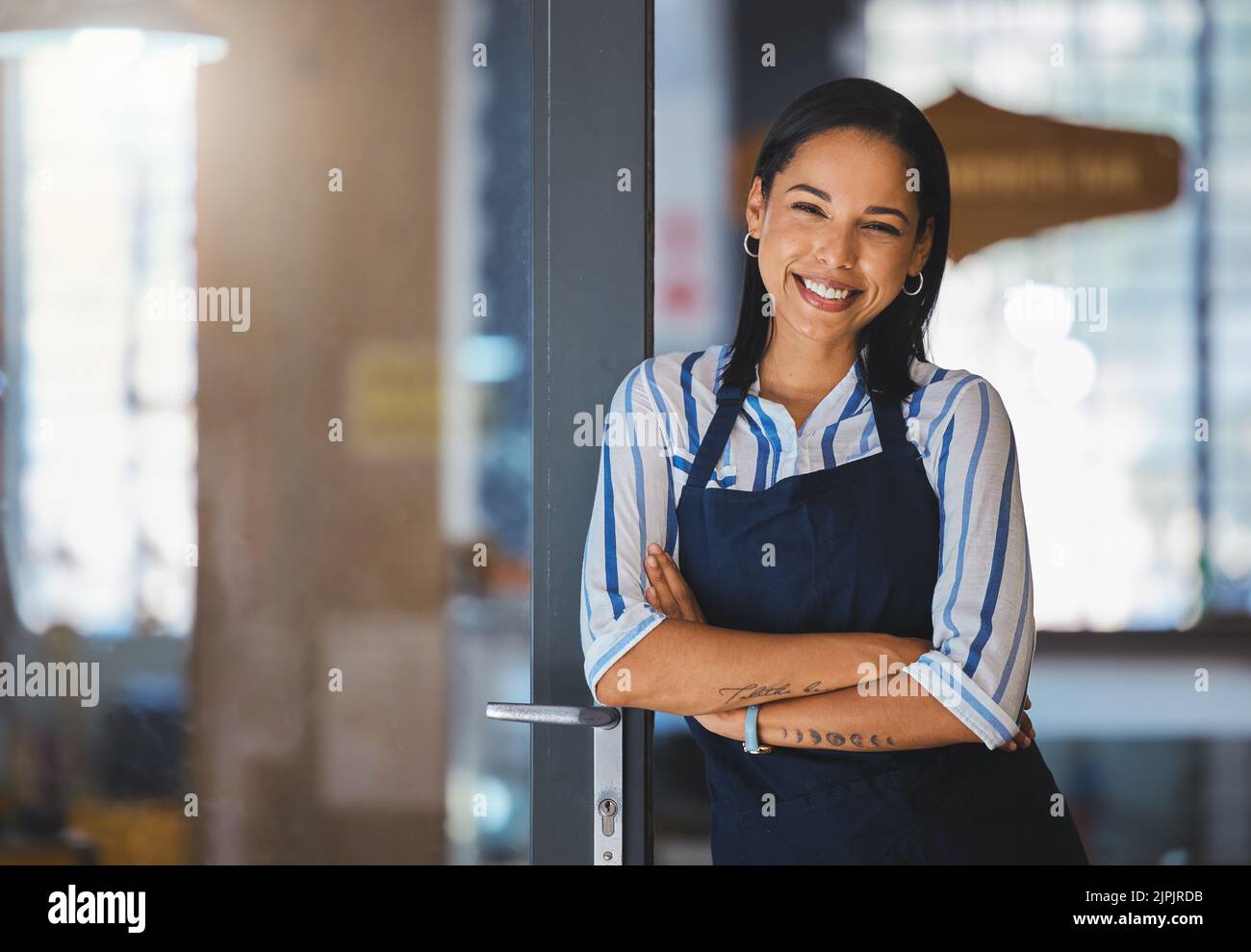 Cafe or coffee shop barista, entrepreneur and female small business ...