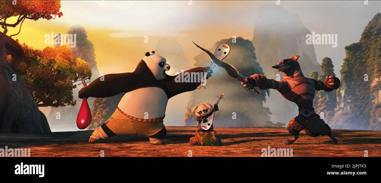 PO THE PANDA, WOLF BOSS, KUNG FU PANDA 2, 2011 Stock Photo - Alamy