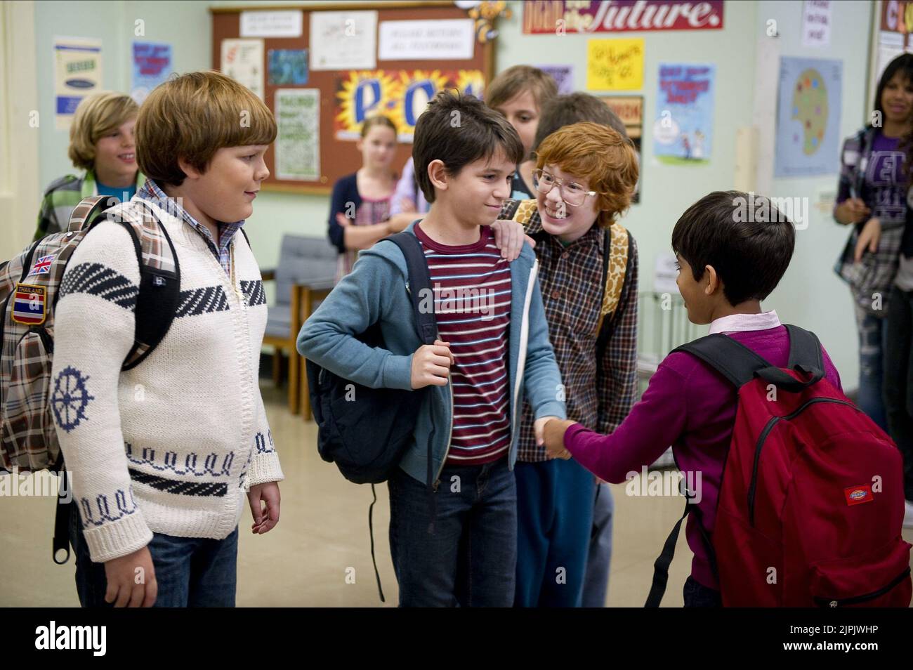 ROBERT CAPRON, ZACHARY GORDON, GRAYSON RUSSELL, KARAN BRAR, DIARY OF A WIMPY KID: RODRICK RULES ...
