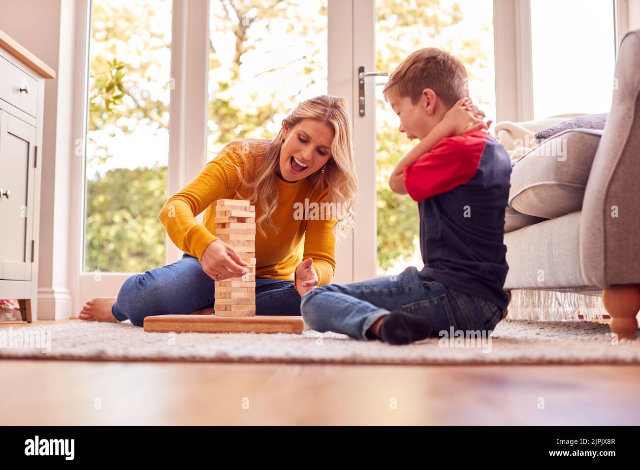mother, steeple, playing, balance, son, blocks, mom, mothers, mum ...