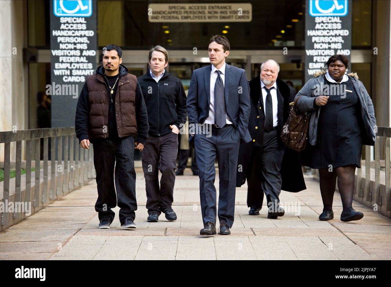 PENA,BRODERICK,AFFLECK,HENDERSON,SIDIBE, TOWER HEIST, 2011 Stock Photo ...