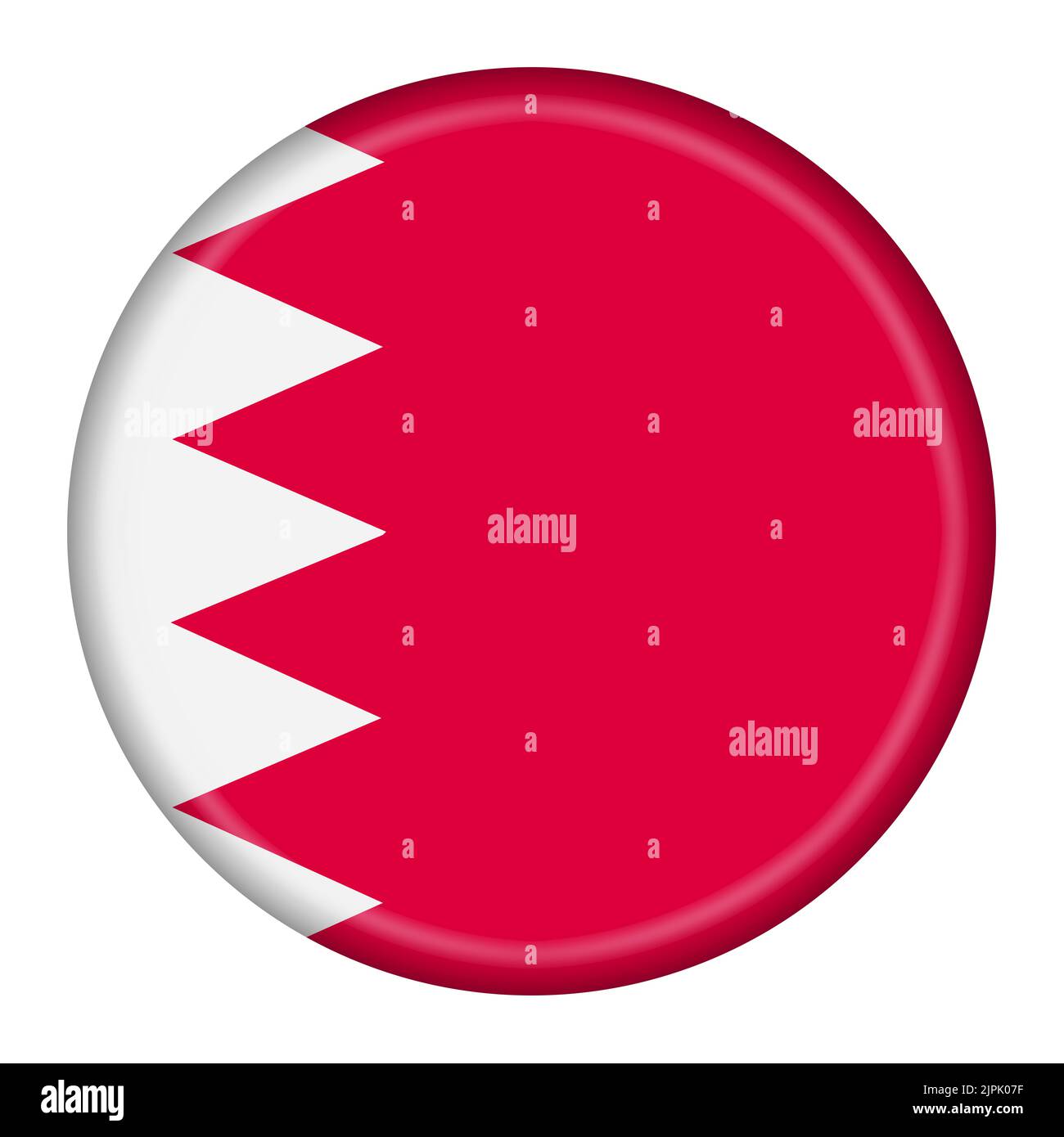 Round flag bahrain Cut Out Stock Images & Pictures - Alamy