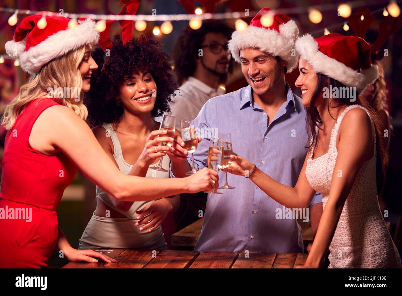 party, christmas, friends, toast, christmas party, parties, merry ...