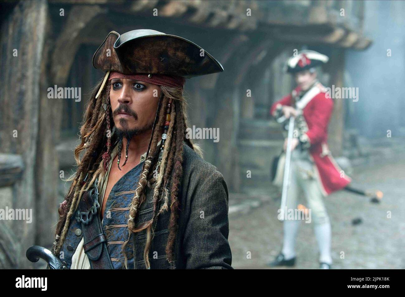 JOHNNY DEPP, PIRATES OF THE CARIBBEAN: ON STRANGER TIDES, 2011 Stock ...