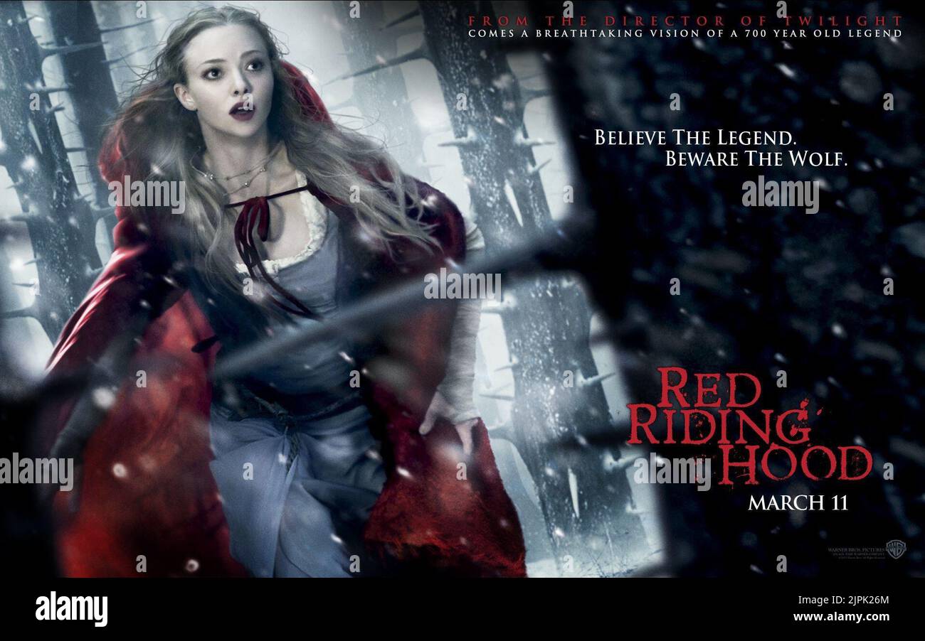 AMANDA SEYFRIED POSTER, RED RIDING HOOD, 2011 Stock Photo - Alamy