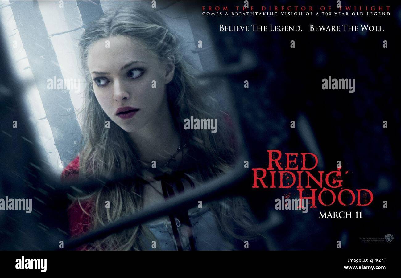 AMANDA SEYFRIED POSTER, RED RIDING HOOD, 2011 Stock Photo - Alamy