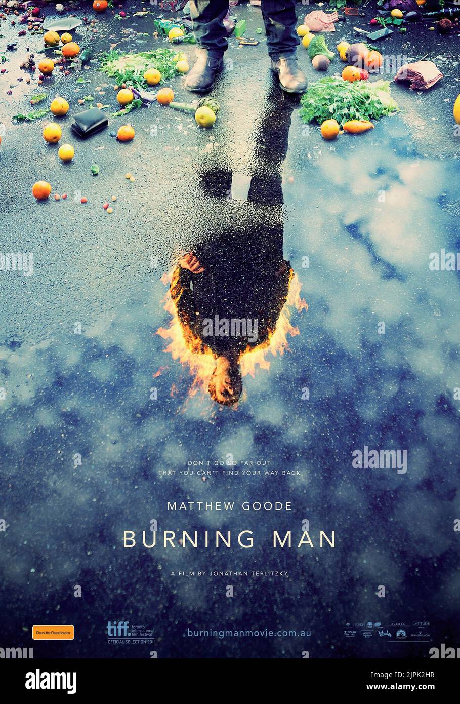 MOVIE POSTER, BURNING MAN, 2011 Stock Photo - Alamy