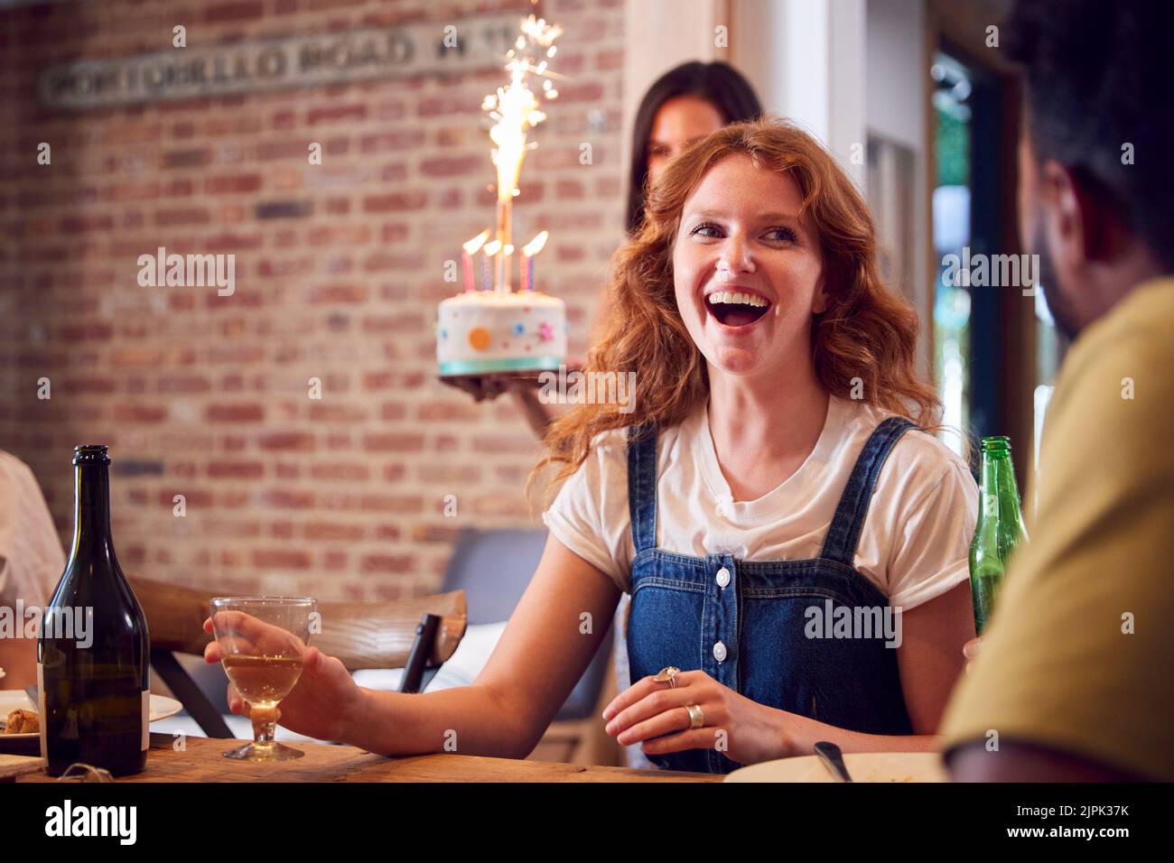 laughing, surprise, friends, birthday cake, birthday party, laugh ...