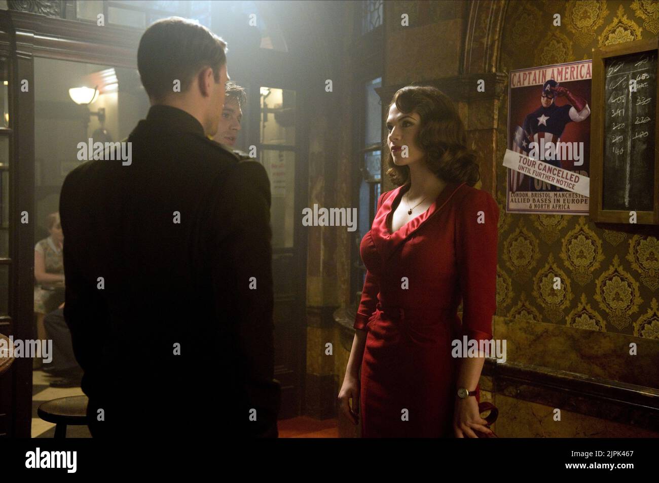 CHRIS EVANS, HAYLEY ATWELL, CAPTAIN AMERICA: THE FIRST AVENGER, 2011 ...