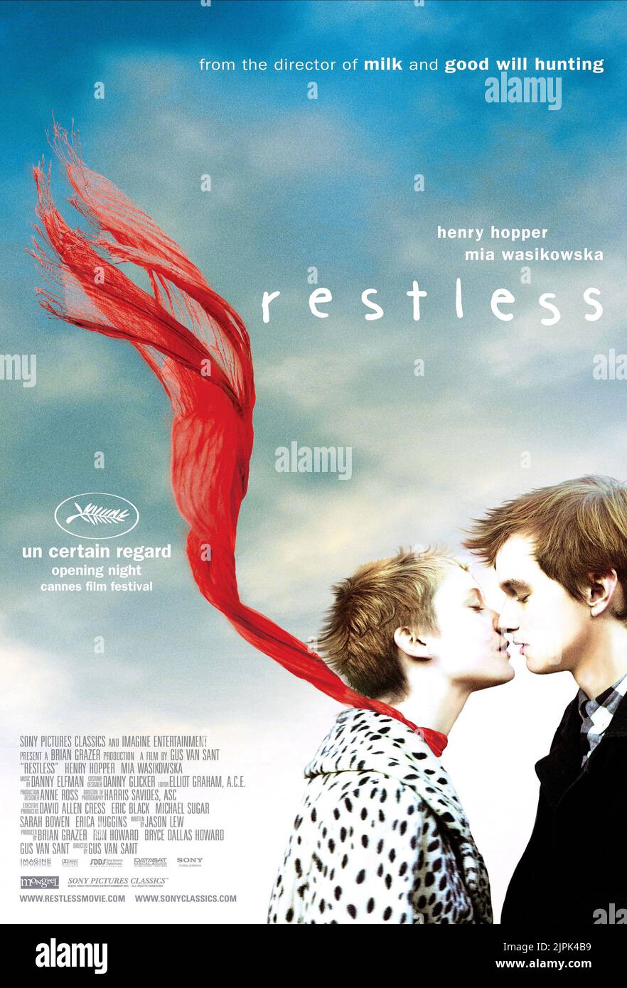 MIA WASIKOWSKA, HENRY HOPPER POSTER, RESTLESS, 2011 Stock Photo - Alamy