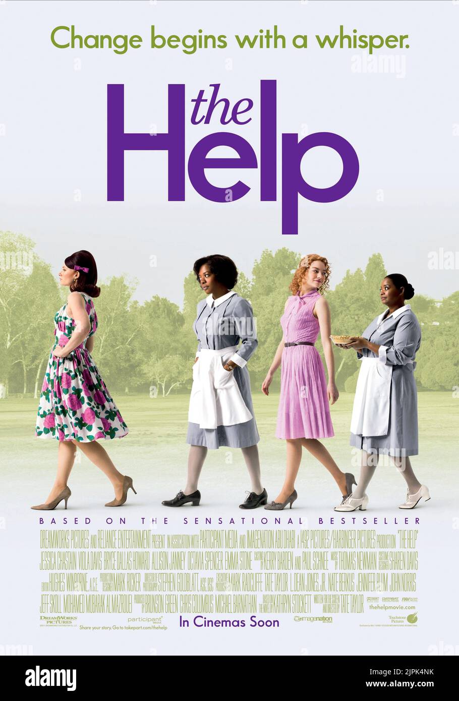 Bryce Dallas Howard Viola Davis Emma Stone And Octavia Spencer Poster Film The Help Usaind