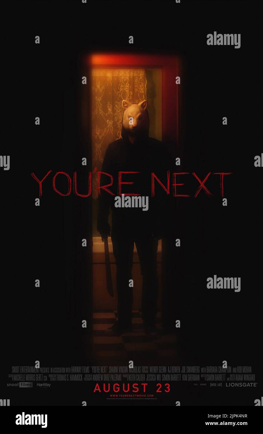 MOVIE POSTER, YOU'RE NEXT, 2011 Stock Photo - Alamy