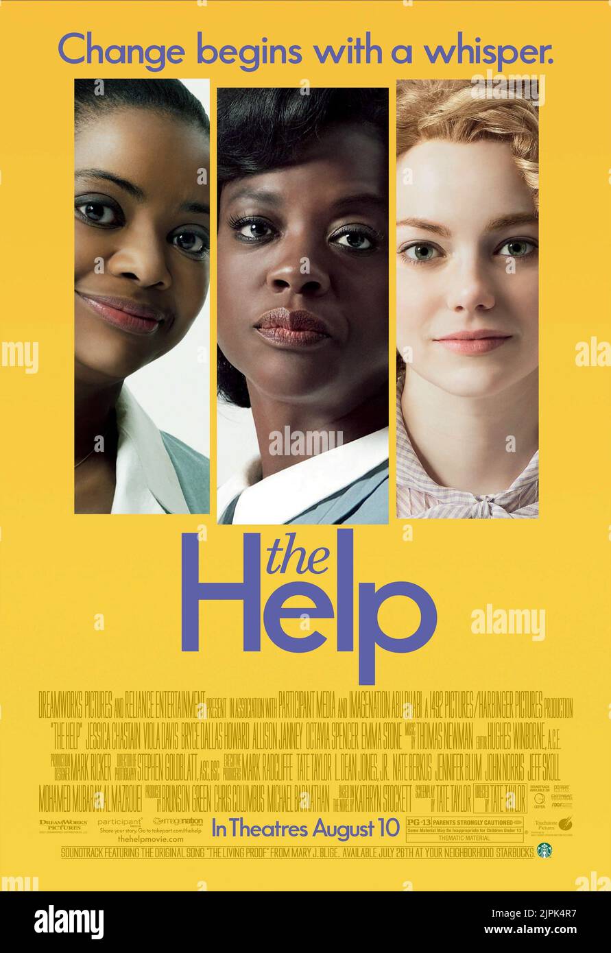 OCTAVIA SPENCER, VIOLA DAVIS, EMMA STONE POSTER, THE HELP, 2011 Stock ...