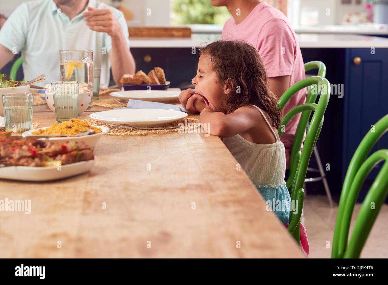 girl, yawning, lunch, girls, lunch time Stock Photo - Alamy